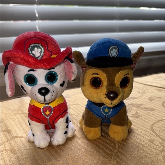 Toys | Paw Patrol Plush Toy Set Red And Blue | Poshmark